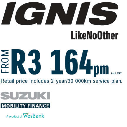Get a great deal on the Suzuki Ignis today